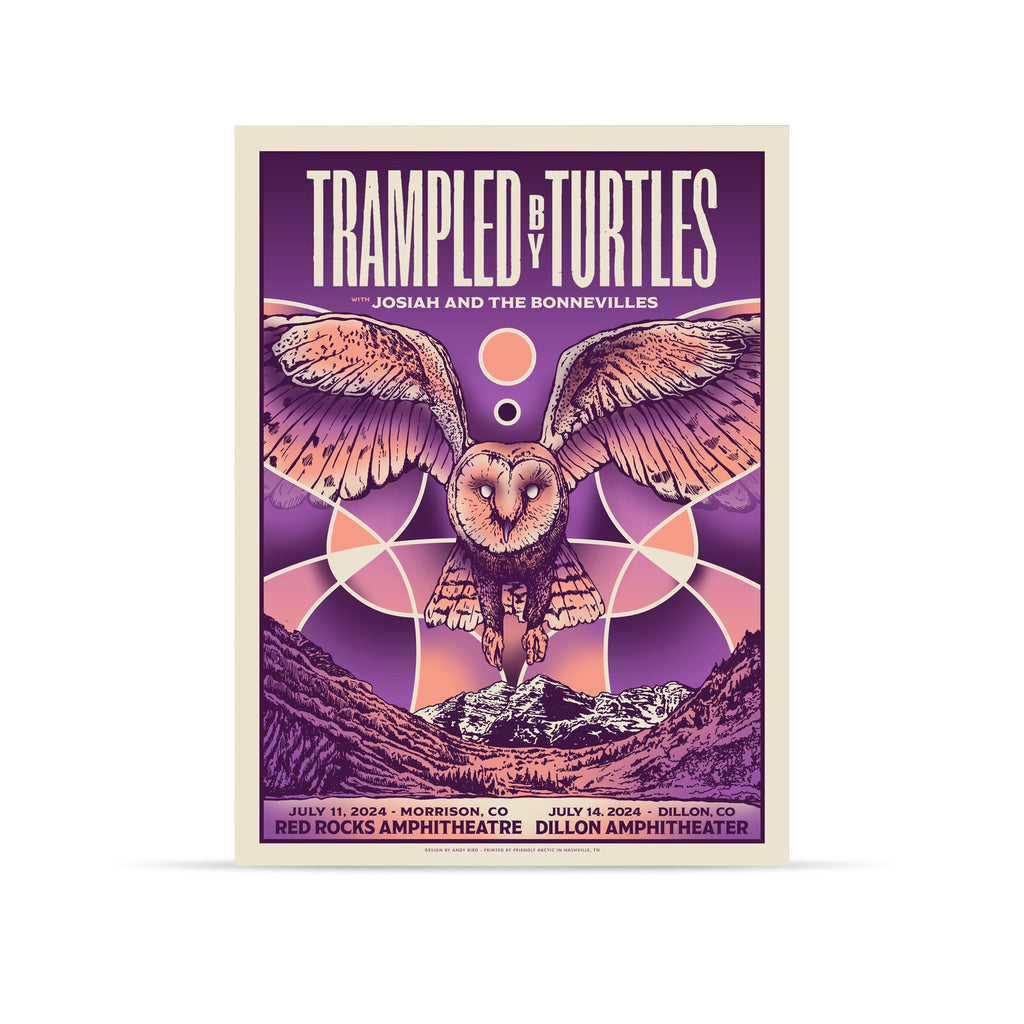 Red Rocks 2024 Poster – Trampled By Turtles